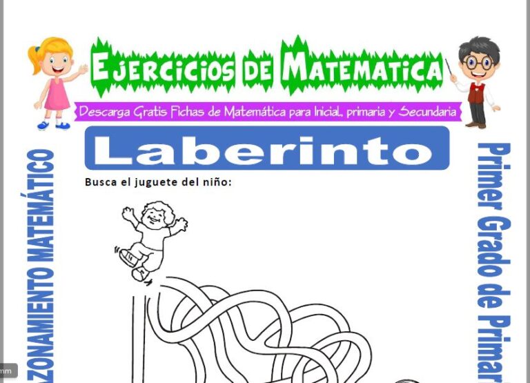 Ejercicios de Laberinto para Primero de Primaria - Matemática